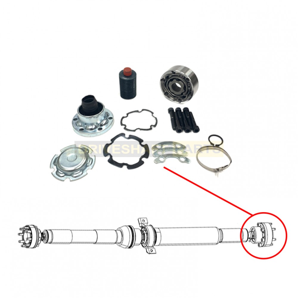 Jeep Grand Cherokee / Dodge Durango 2011-2018 Rear Driveshaft 6 Bolt CV ...